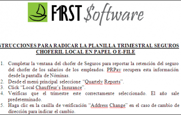 Planilla Trimestral Seguro Choferil Local en Papel | Tusdocumentospr ...